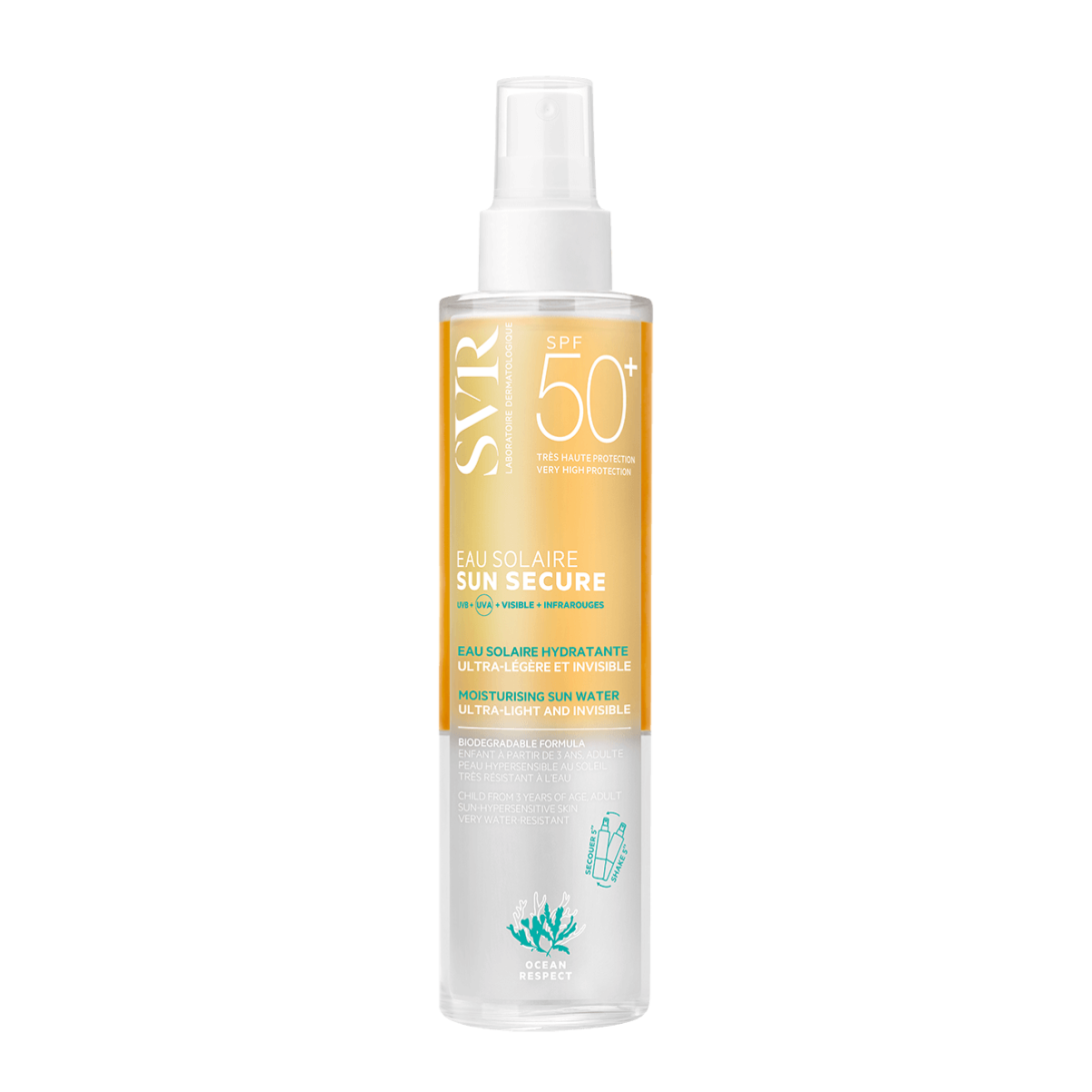 SVR Sun Secure Eau Solaire apa solara pt fata si corp SPF50+ x 200ml