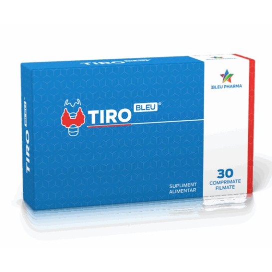 TiroBleu x 30 comprimate filmate | Supliment pentru tiroidă