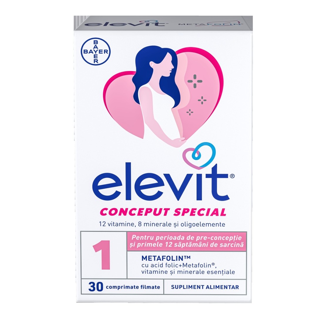 Elevit 1 x 30 comprimate - pentru preconceptie si trimestrul 1