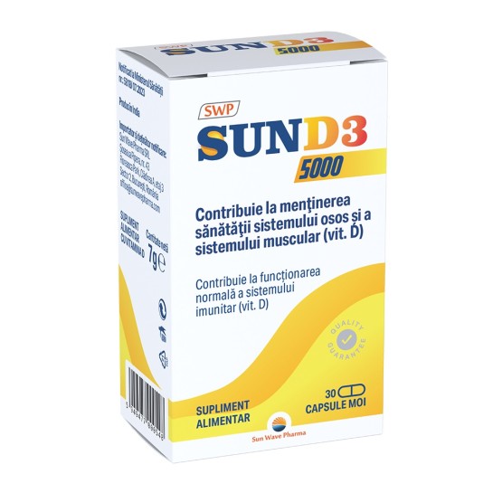 Sun D3 5000 UI x 30 comprimate – preț actualizat | Solis Farma