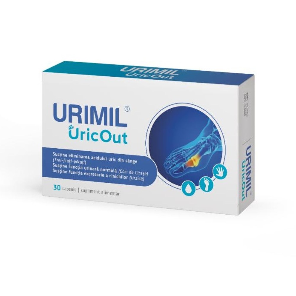 Urimil Uricout x 30 capsule - supliment pentru acid uric