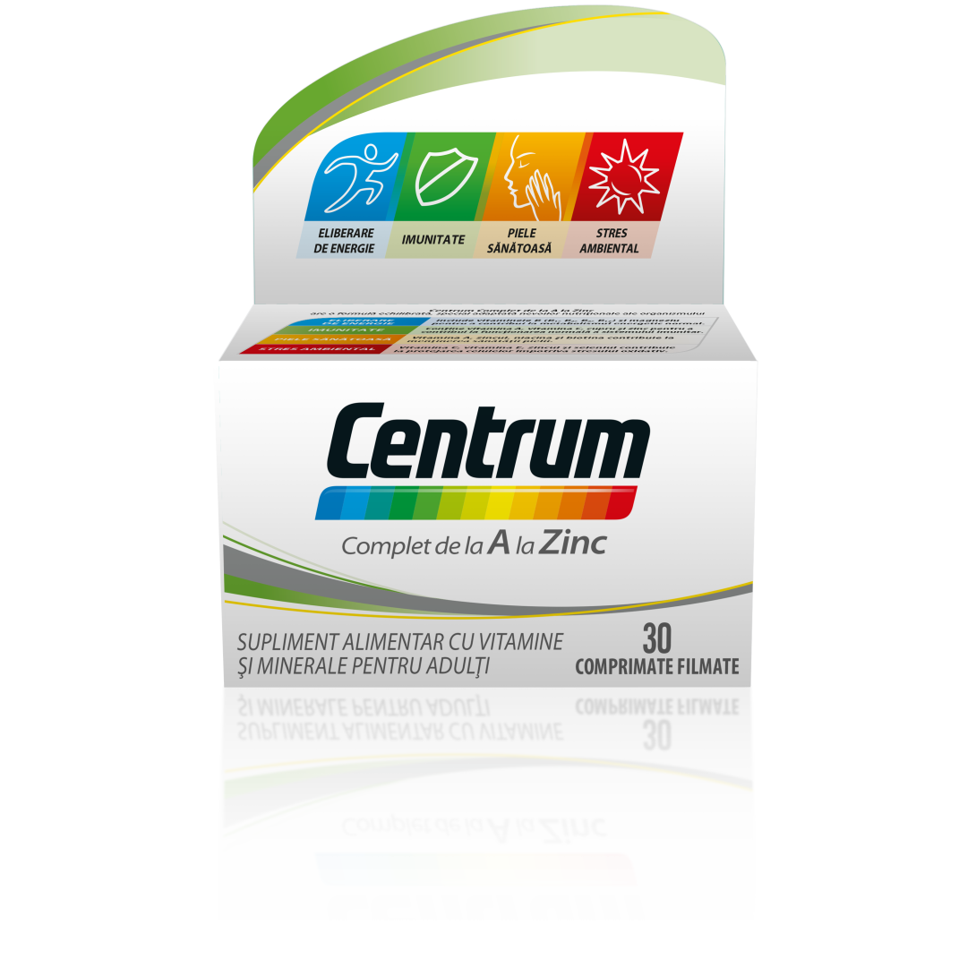 Centrum Complet A-Zinc 30 comprimate – multivitamine