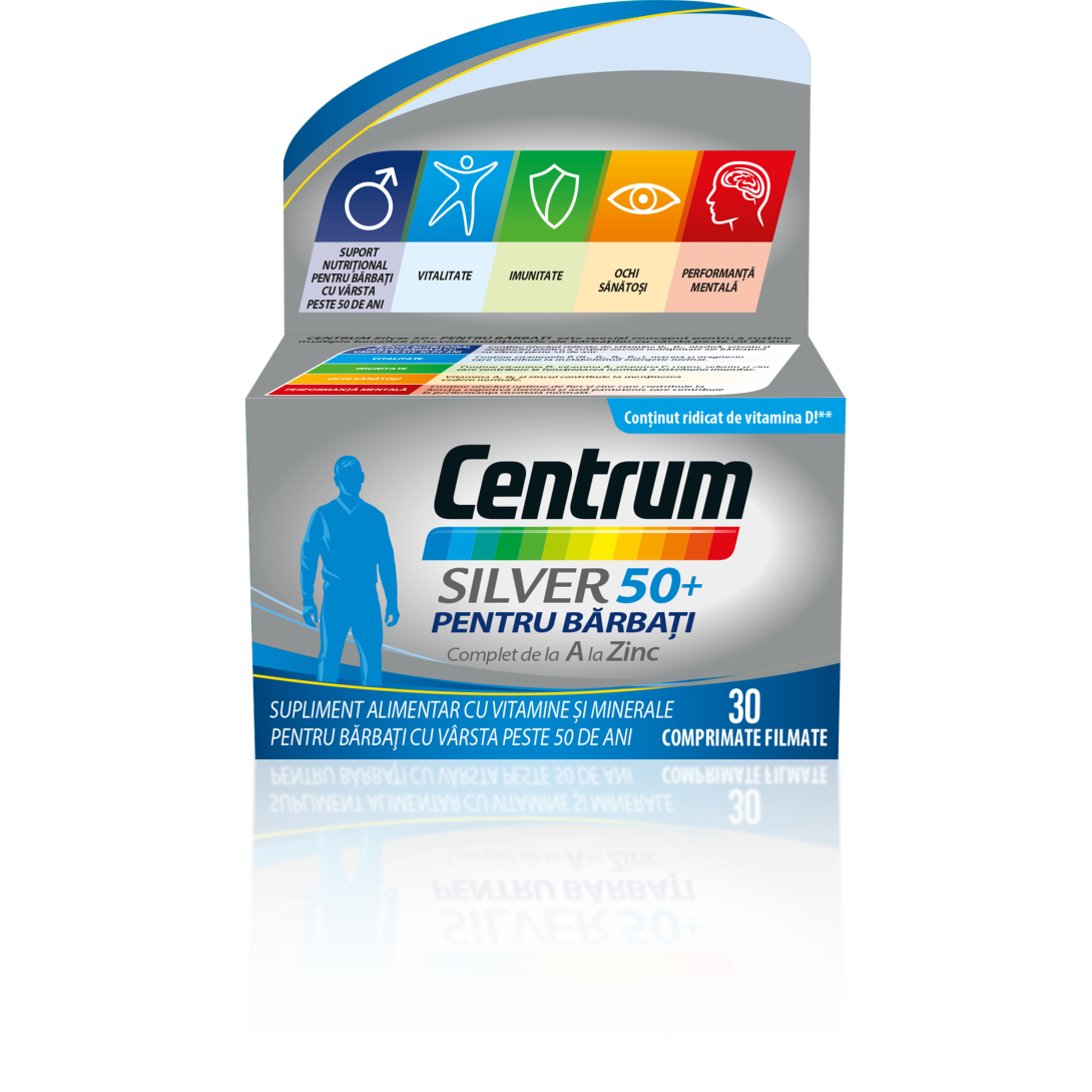 Centrum Silver 50+ pentru barbati x 30 comprimate