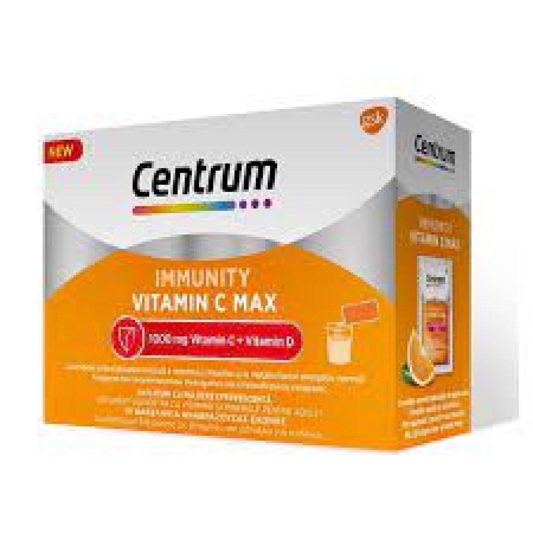 Centrum Immunity Vitamin C Max pulbere efervescenta 14 plicuri