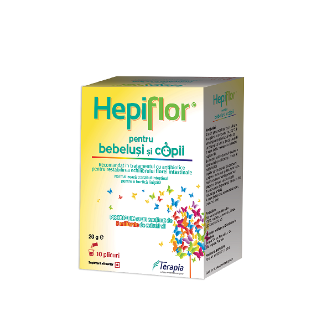 Hepiflor Saccharomyces Boulardii 250mg x 10 plicuri